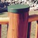 Log Post End Cap - Green - 4 Inch | Luxury Metals