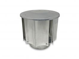 Aero Foil Vent Cap - Galvanized - 24 Inch | Luxury Metals