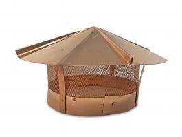 Rain Cap - Copper - 6 Inch with Screen | Luxury Metals