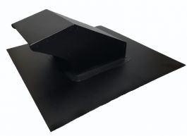 Black Dampered Roof Vent 4 Inch | Luxury Metals