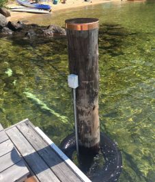 Log Post End Cap - Copper - 8 Inch | Luxury Metals