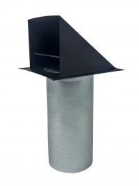 Wall Vent - Black - 12 Inch with Damper and Screen | Luxury Metals