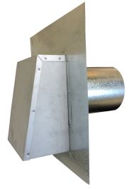 Metal Rain Screen Wall Vent (4 Inch) w Screen | Luxury Metals