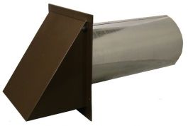 Wall Vent - Brown - 6 Inch with Damper | Luxury Metals