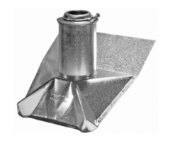 Painted Metal Plumbing Roof Vent Steep Pitch Boot - Roof Plumbing Flanges
