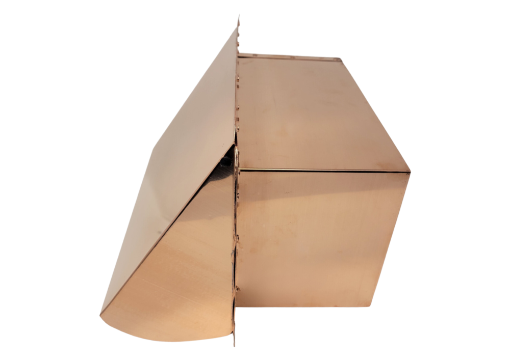 Wall Vent - Copper - 6 x 10 Inch with Damper and Screen | Luxury Metals