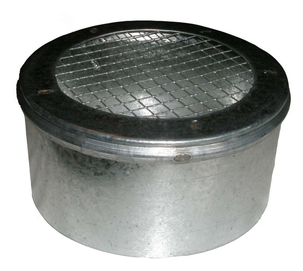 Round Eave Vent - Galvanized - 6 Inch | Luxury Metals