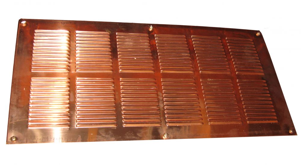 Foundation or Soffit Vent - Copper - 6 x 16 Inch with Screen | Luxury ...