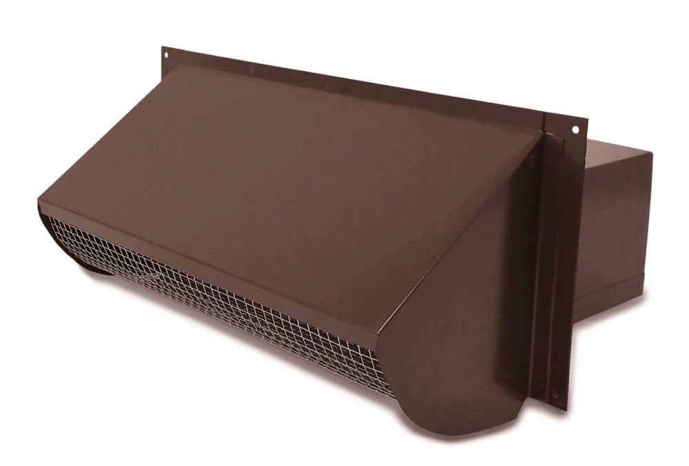 Wall Vent - Brown - 3.25 x 12 with Damper and Screen | Luxury Metals