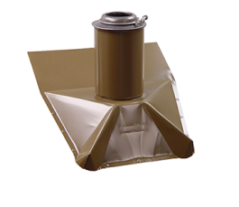 Pipe Boot - Brown - Steep Pitch - 2 Inch | Luxury Metals