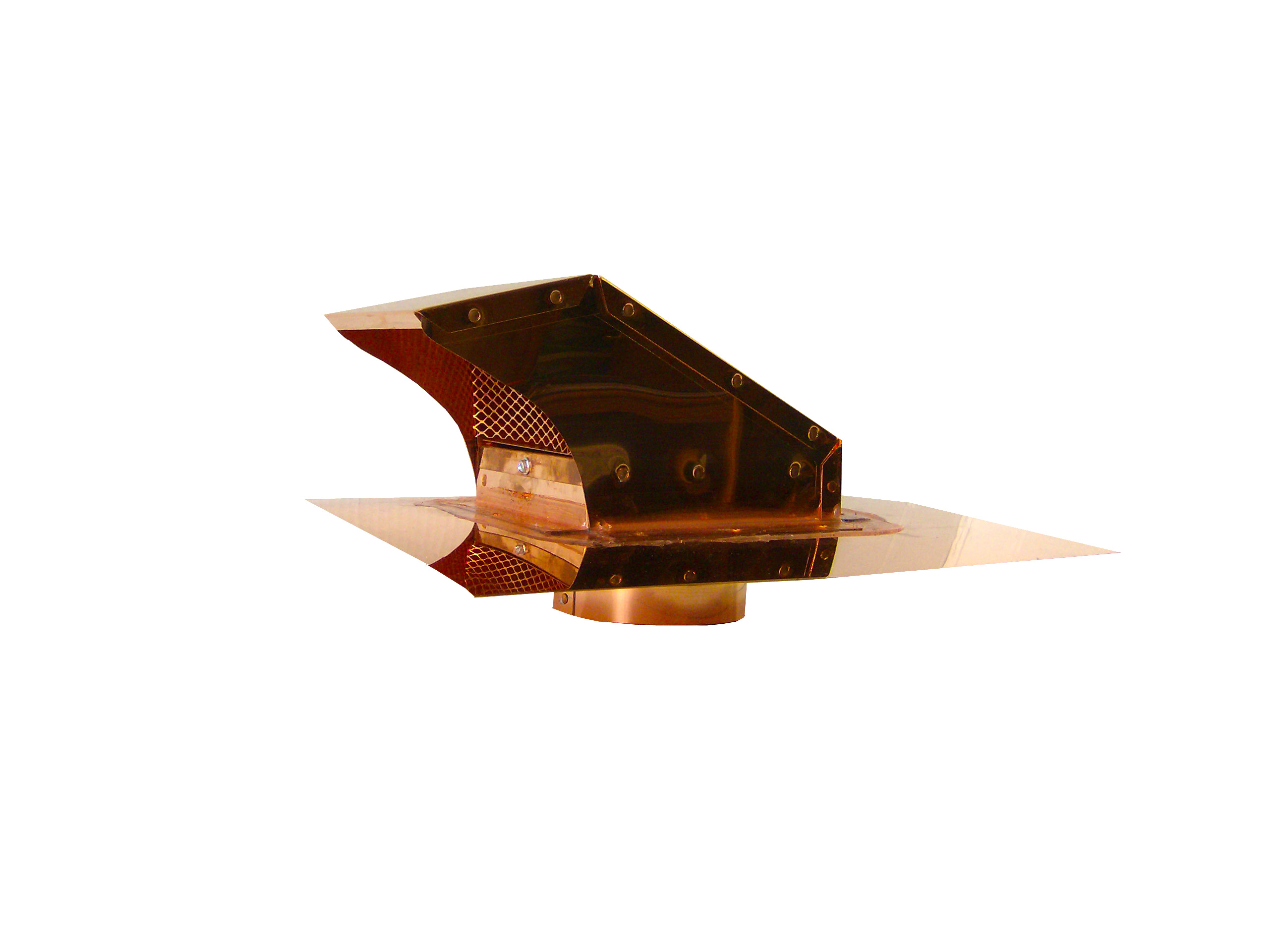 Roof Vent Dampered Copper 10 Inch Luxury Metals Roof Vent Dampered Copper 10 Inch Luxury Metals