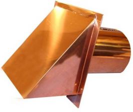 Wall Vent - Wind Defender - Copper - 10 Inch with Damper | Luxury Metals