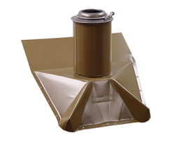 Pipe Boot - Brown - Standard Pitch - 2 Inch | Luxury Metals