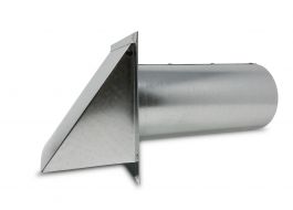 Wall Vent - Galvanized - 4 Inch with Damper | Luxury Metals