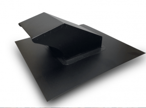 Powder Coated Black Dampered Vent - Dampered Vent for Roof Mount ...