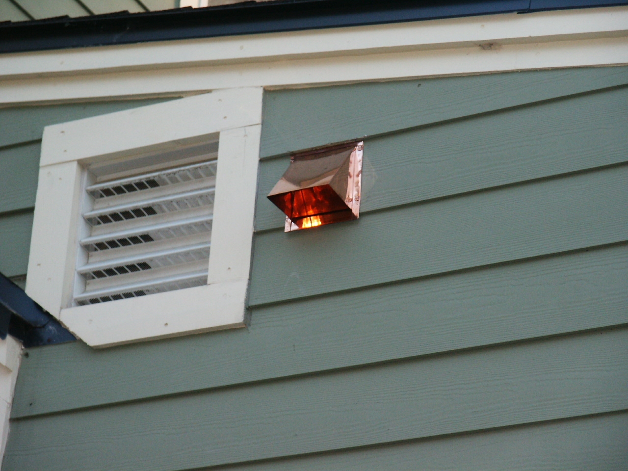 installed outside vent cover