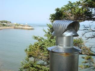 installed outside vent cover